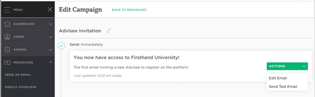Creating Custom Welcome Campaigns – Firsthand